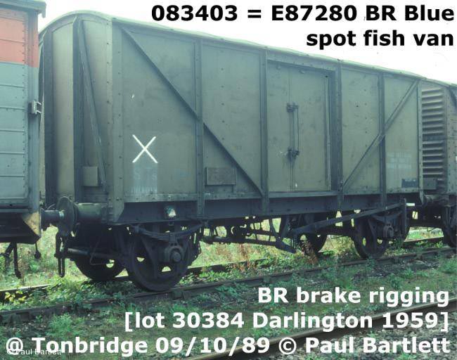ZRV 083403 - BR Fish Van « Test Trains, Departmental railway stock ...