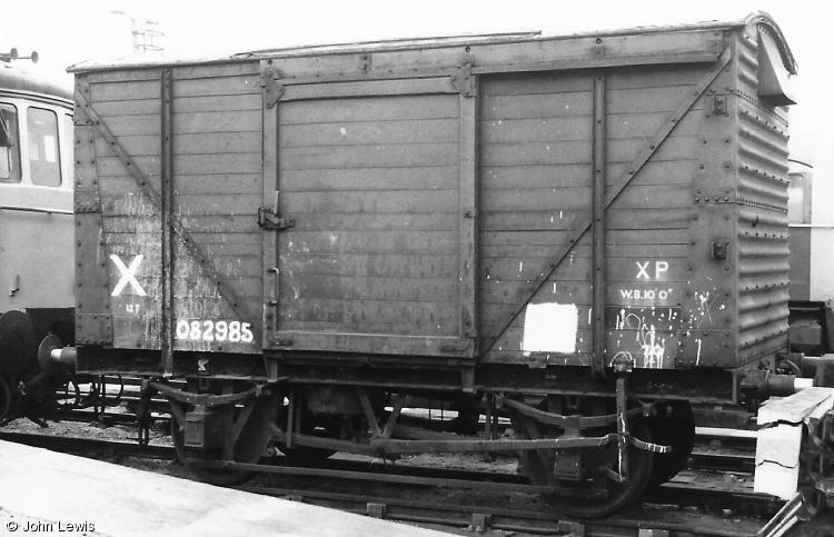 082985 - Stores van « Test Trains, Departmental railway stock ...